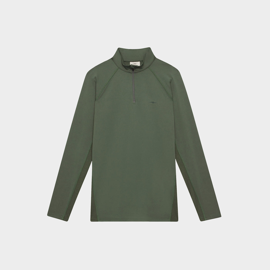 Men's Performance Quarter Zip - Khaki – hylo athletics